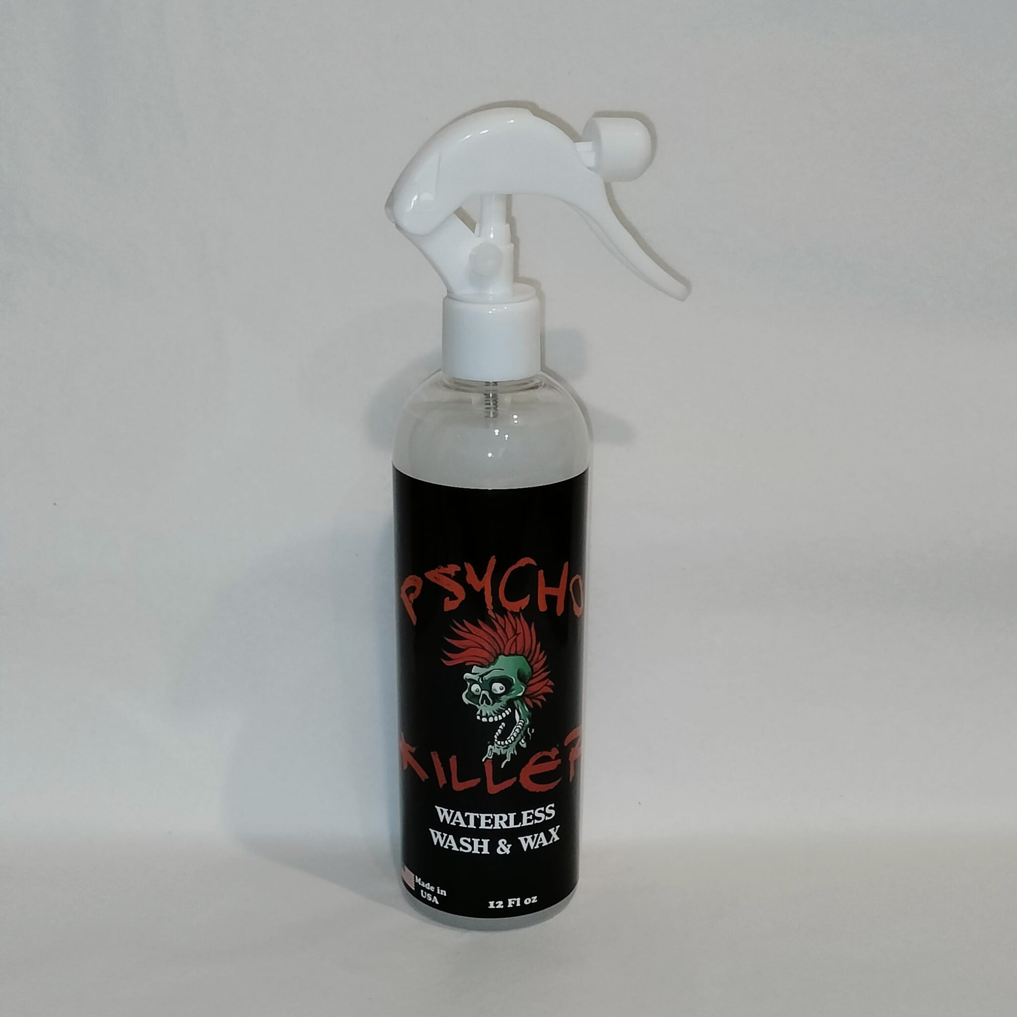 12 oz bottle Psycho Killer waterless wash & wax